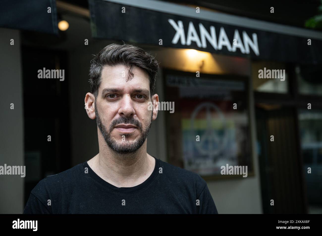 Berlin, Germany. 22nd July, 2024. Owner Oz Ben David stands in front of ...