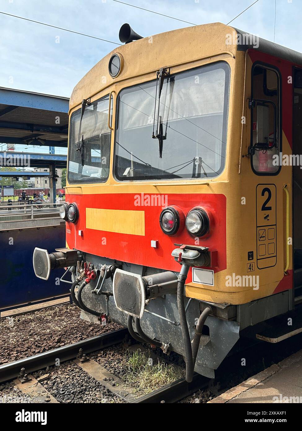 Front side of a train engine Stock Photo - Alamy