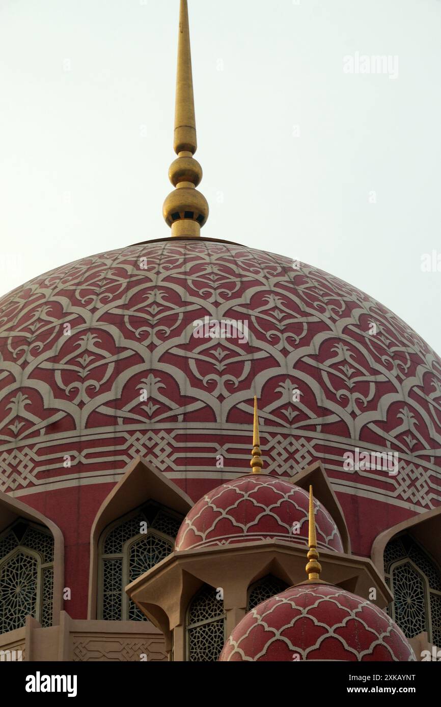 Partial view of The Putra Mosque, is the principal mosque of Putrajaya ...