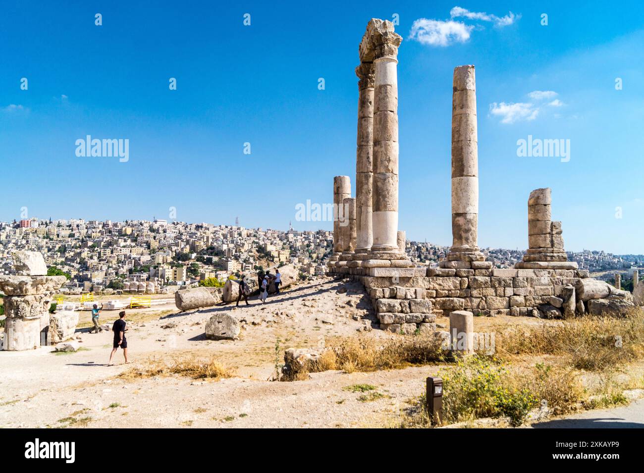 Roman Temple of Hercules, Citadel, Amman, Jordan Stock Photo - Alamy