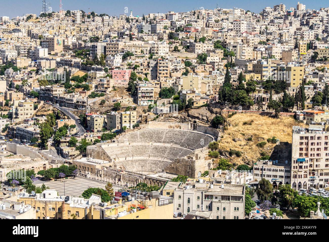 Roman amphitheatre, Amman, Jordan Stock Photo - Alamy