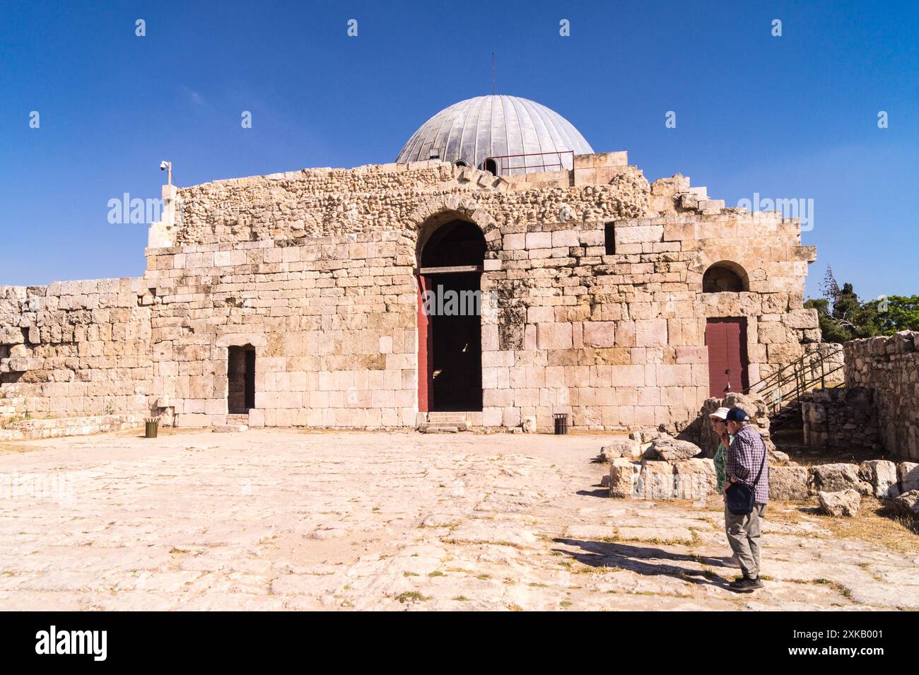 Umayyad palace, The Citadel, Amman, Jordan Stock Photo - Alamy