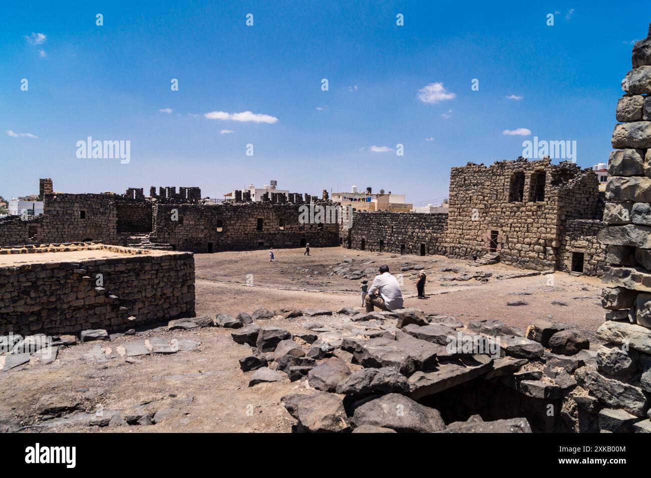 Qasr Al-Azraq, Roman fort , Ayyubid desert castle, Azraq, Jordan ...