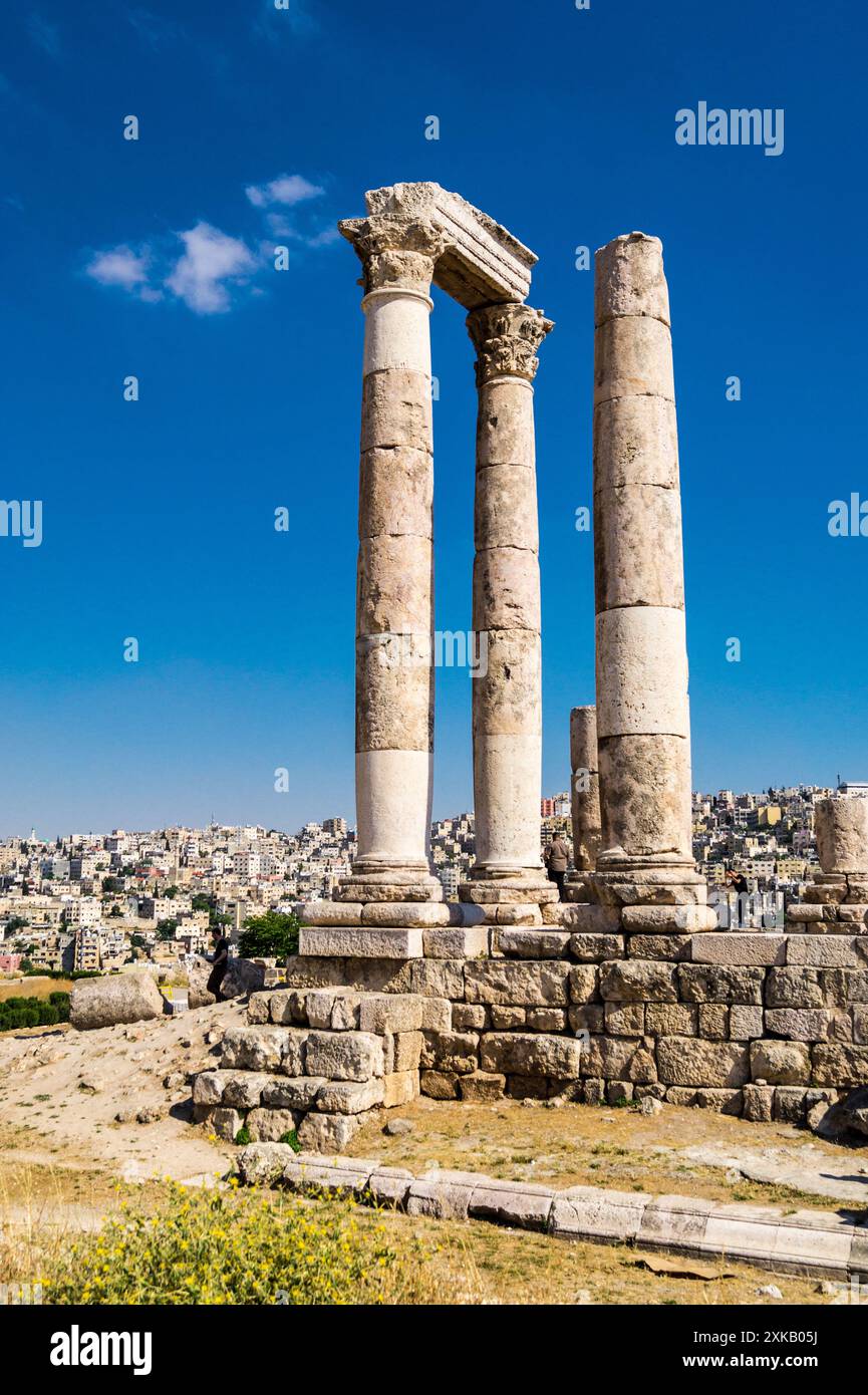 Roman Temple of Hercules, Citadel, Amman, Jordan Stock Photo - Alamy