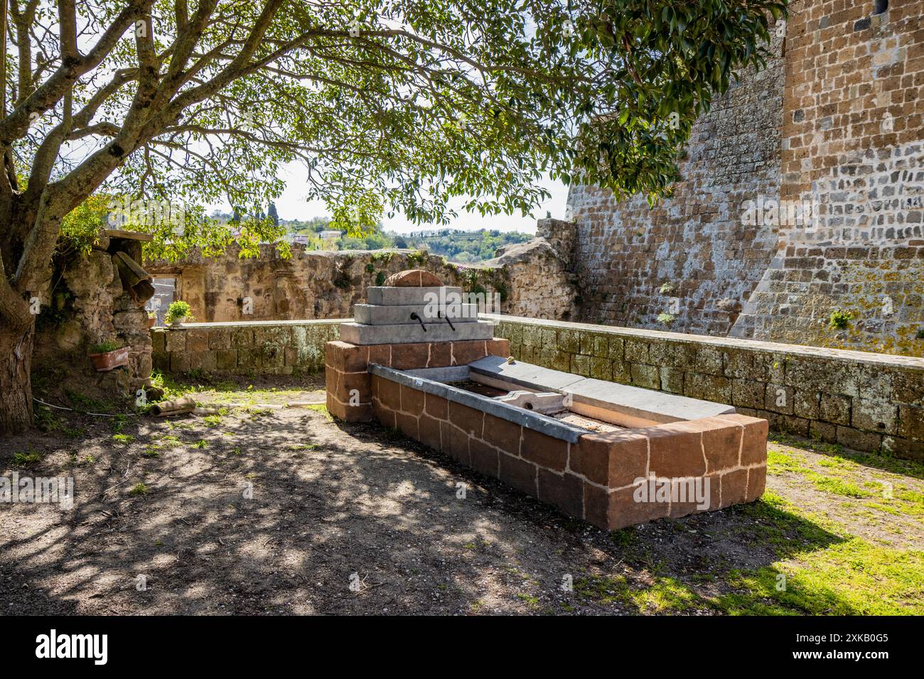 A glimpse of the ancient medieval village of Celleno, Viterbo, Italy ...