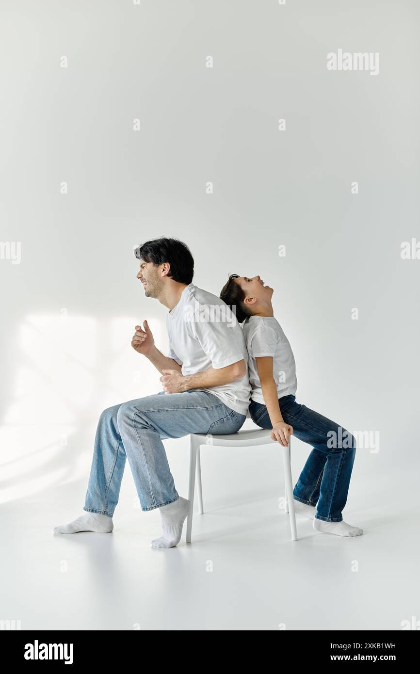 Sharing chair hi-res stock photography and images - Alamy