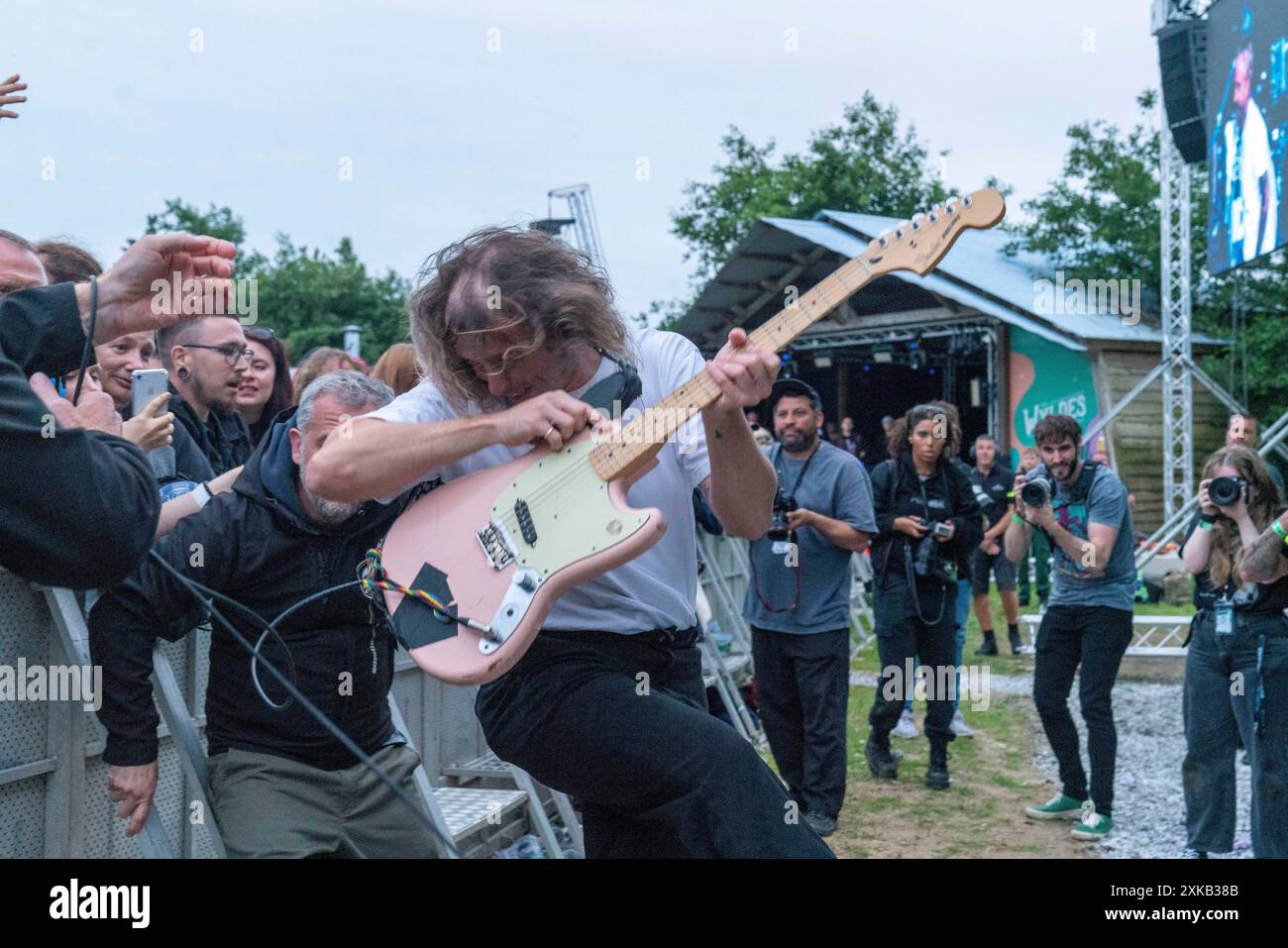 The Wyldes Festival, Near Bude, Cornwall, 21st July, 2024: British punk ...