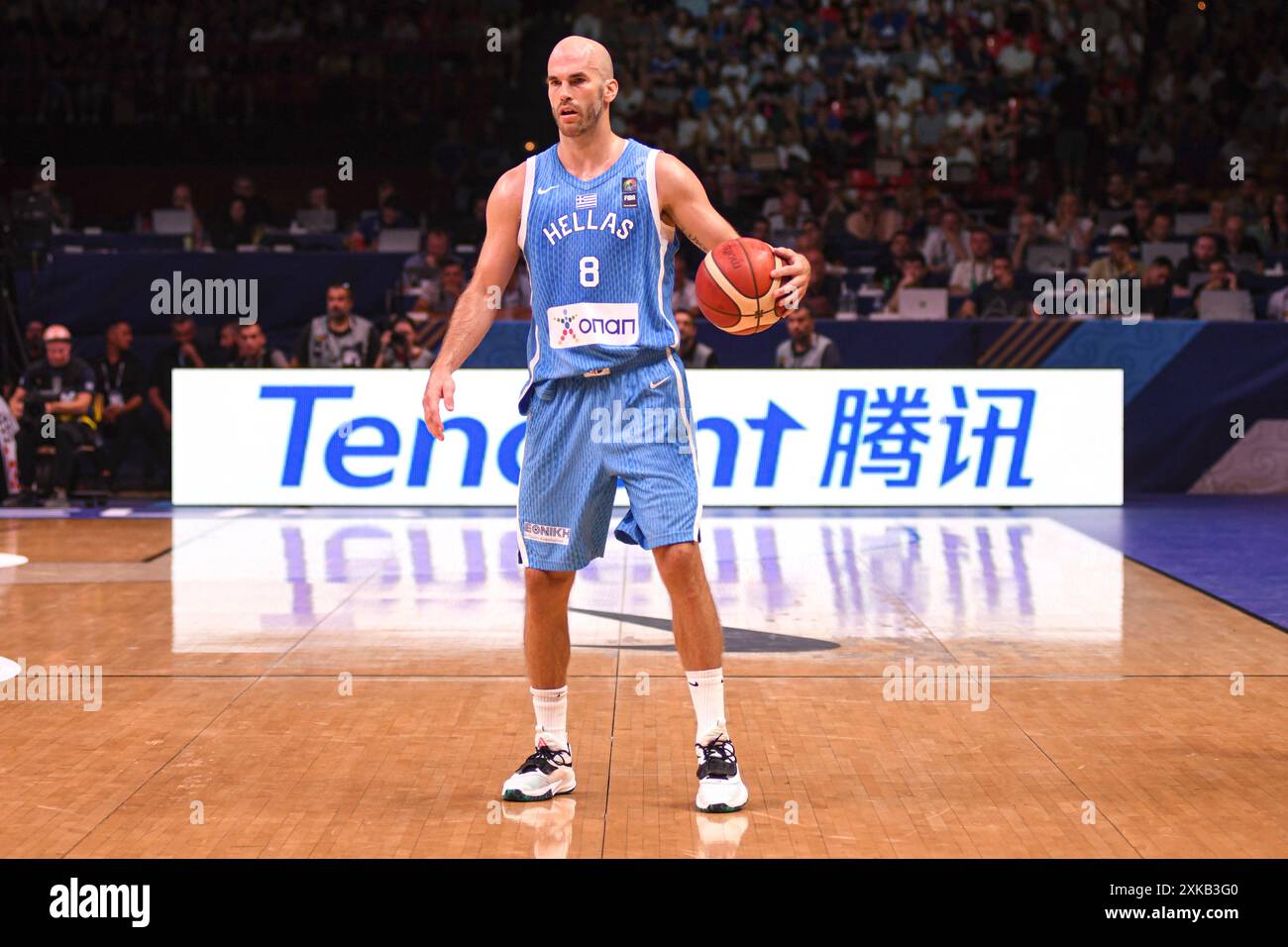 Nick Calathes (Greece). FIBA Olympic Qualifying Tournament. Piraeus ...