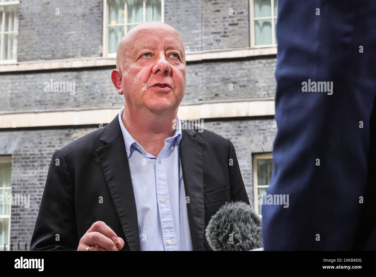 London, 22st July 2024. Steve Darling, MP, who is registered blind ...