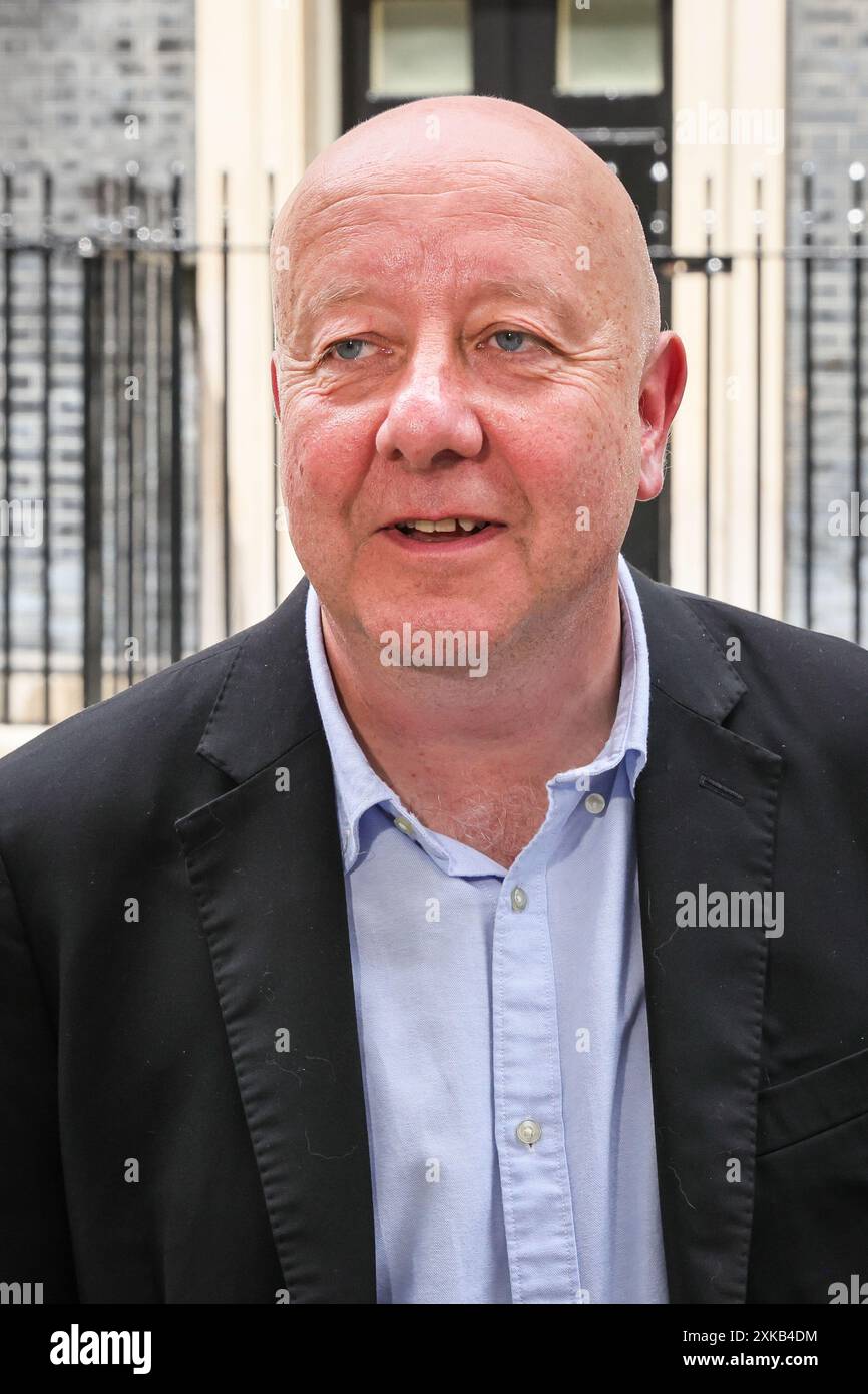 London, 22st July 2024. Steve Darling, MP, who is registered blind ...