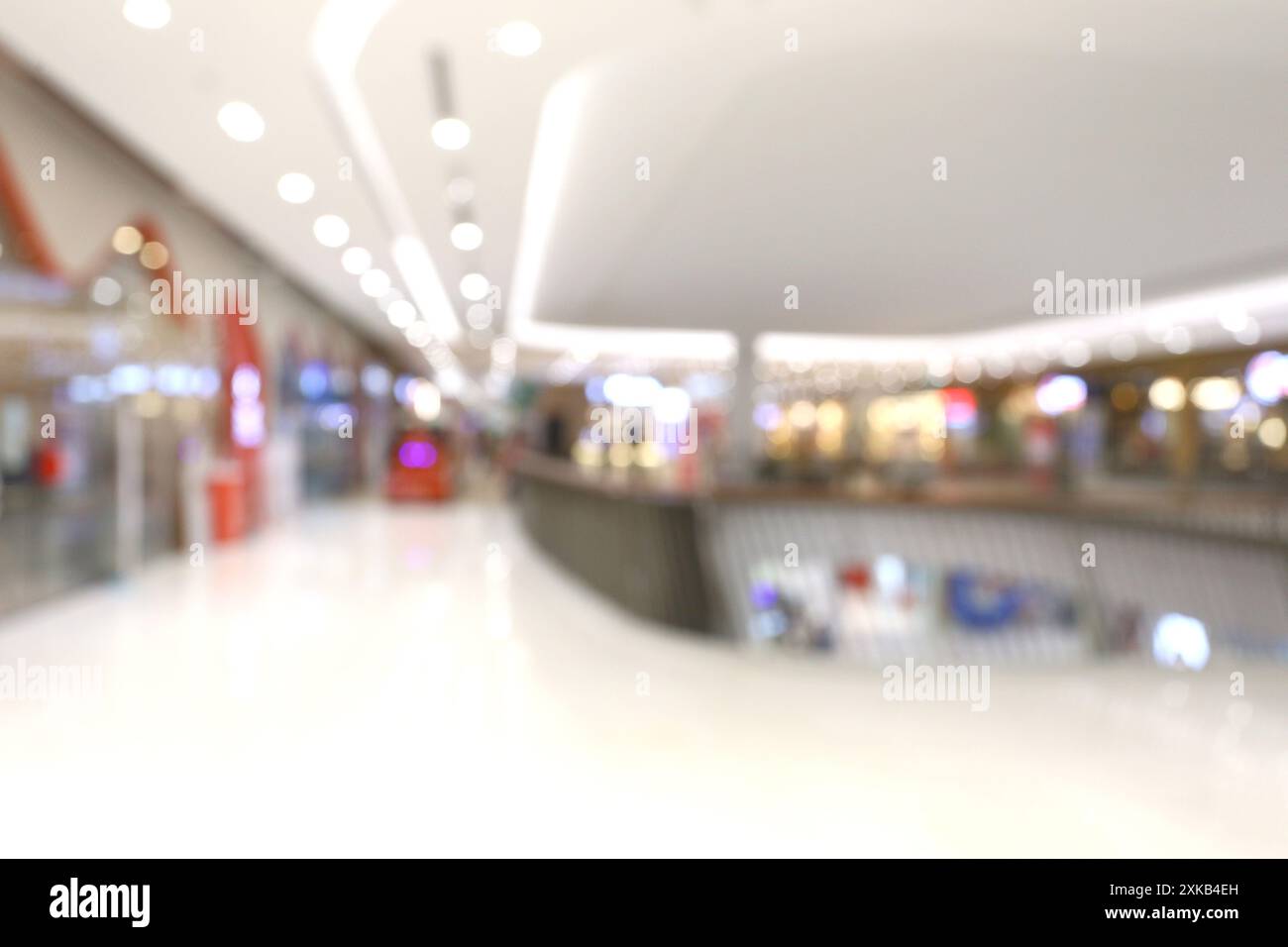 Abstract blur interior background or defocused shopping mall of department store for design in ...