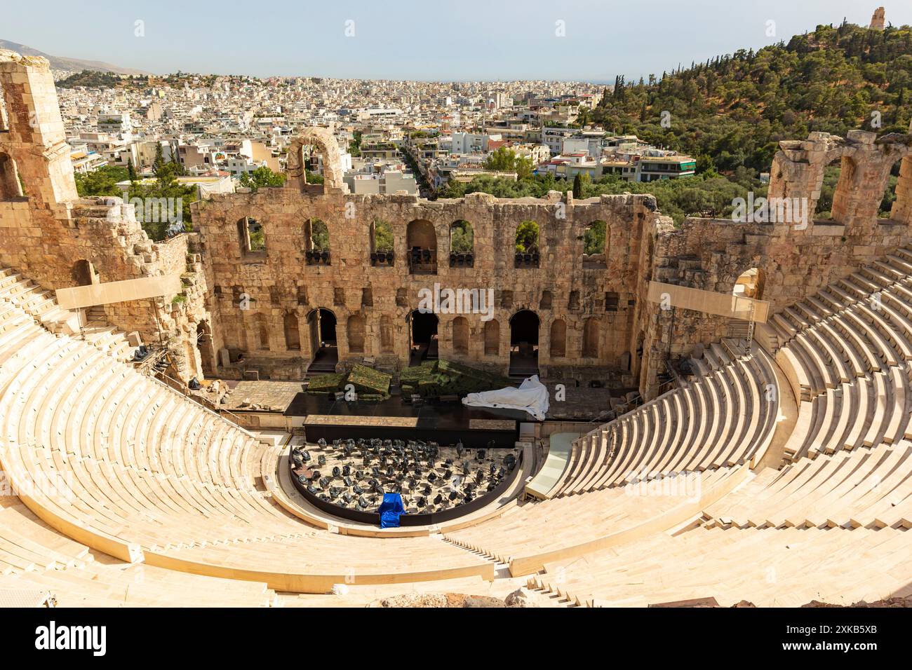 Odeon of Herodes Atticus in Athens Acropoli, Greece - June 2024 ...