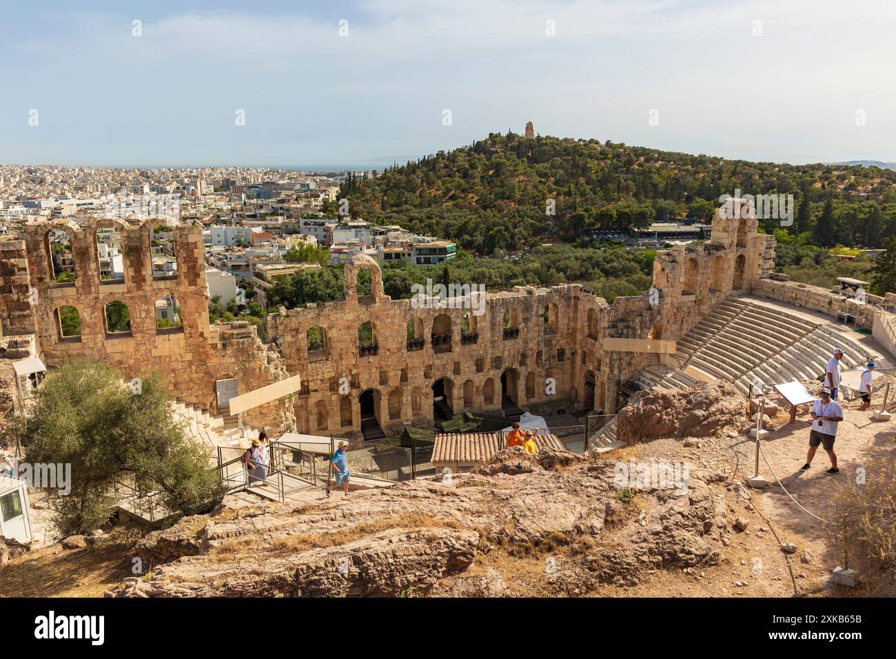 Odeon of Herodes Atticus in Athens Acropoli, Greece - June 2024 ...