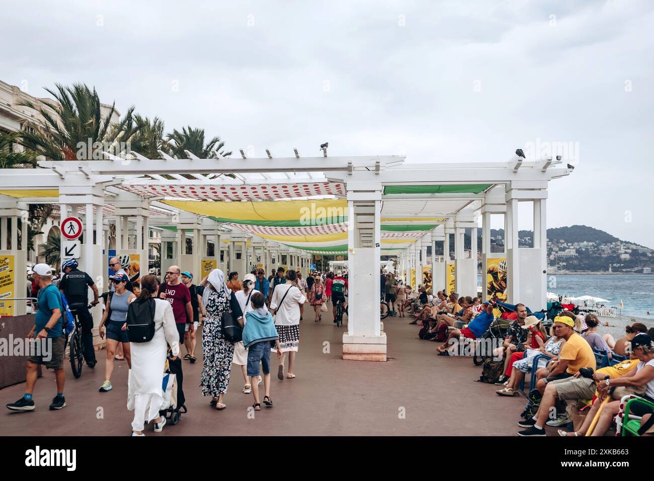 Nice, France - July 21, 2024: Final of the 2024 Tour de France in Nice ...