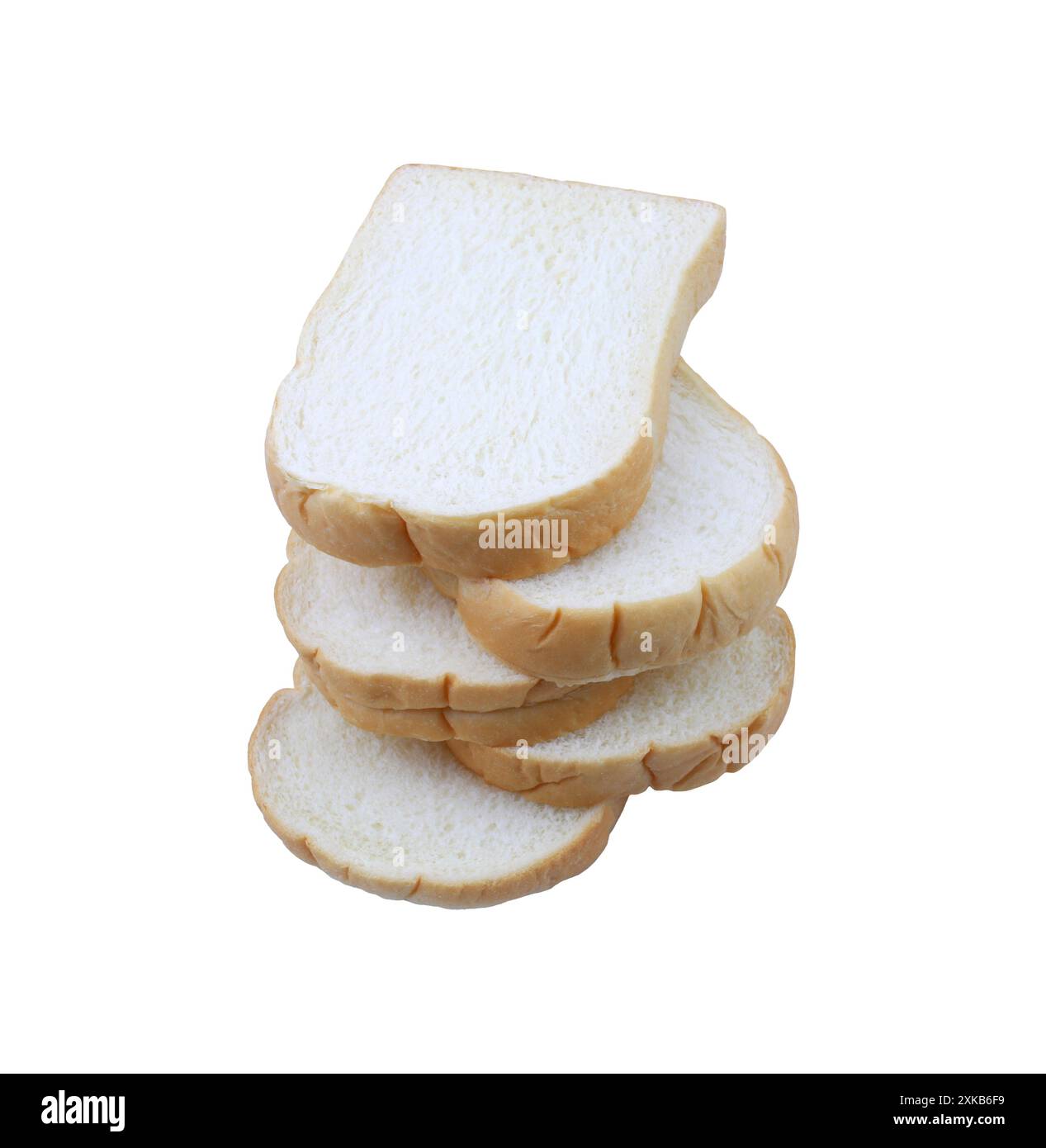 Stacked of bread , have isolated on white background and have clipping ...