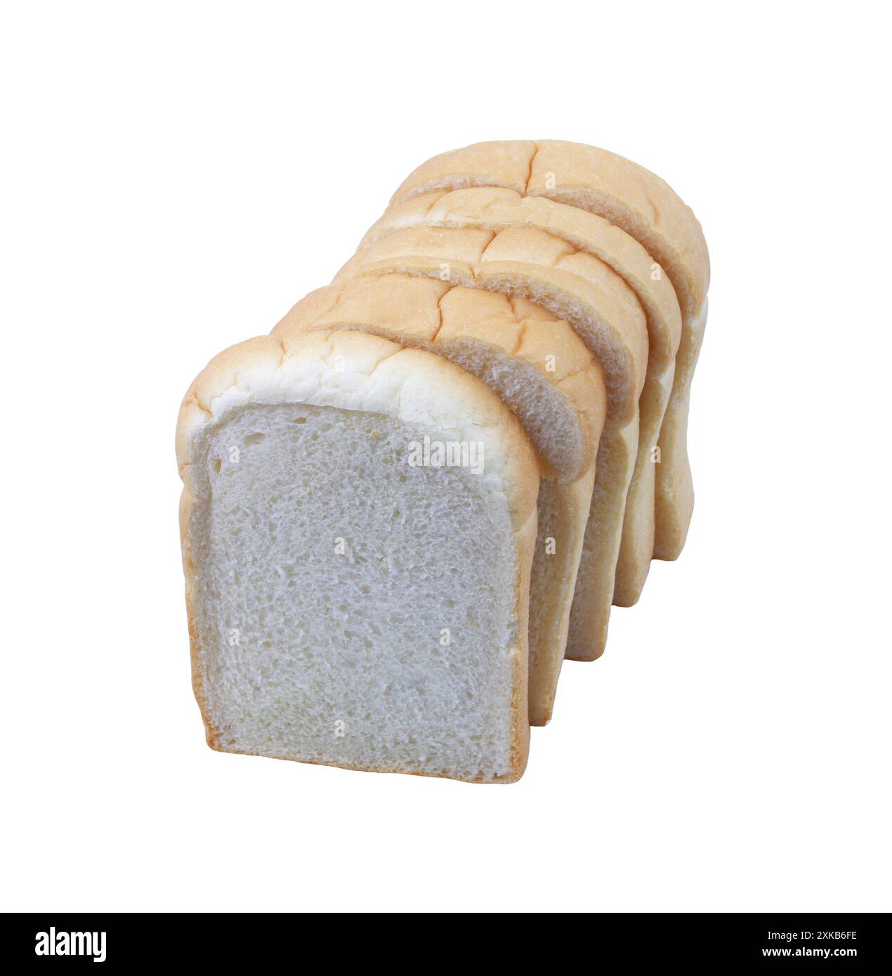 Stacked of bread , have isolated on white background and have clipping ...