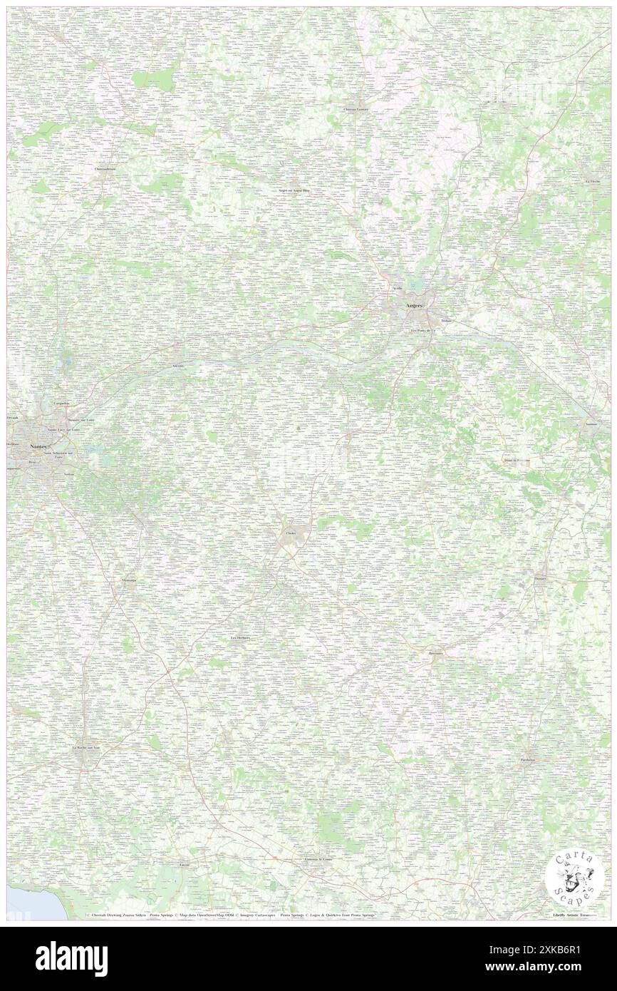 Map of cholet Cut Out Stock Images & Pictures - Alamy