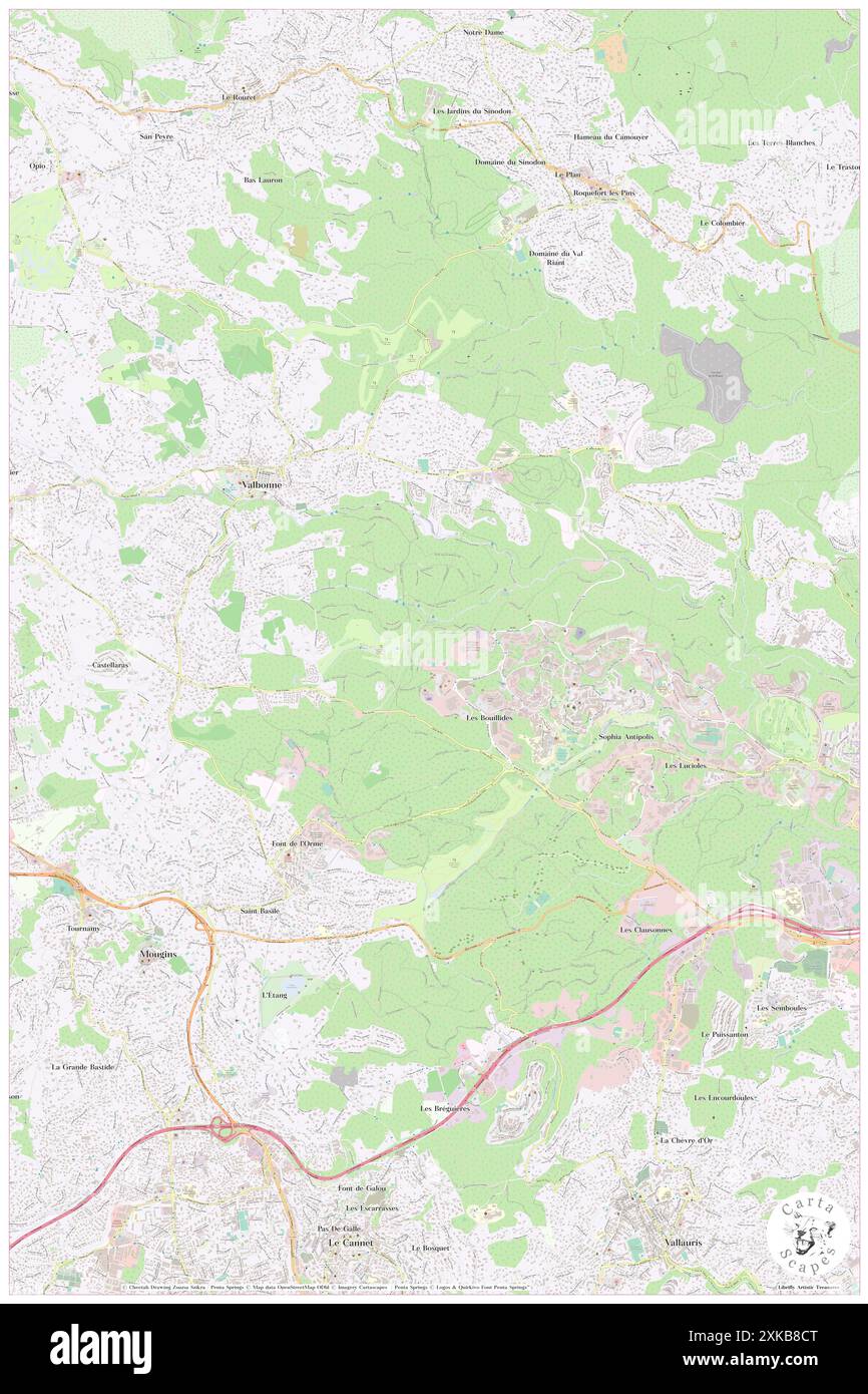 Valbonne map hi-res stock photography and images - Alamy