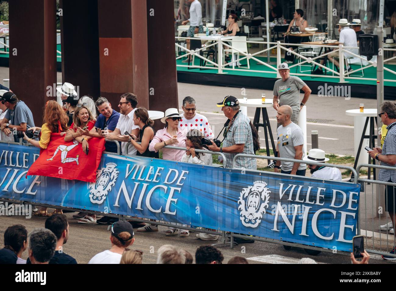 Nice, France - July 21, 2024: Final of the 2024 Tour de France in Nice ...