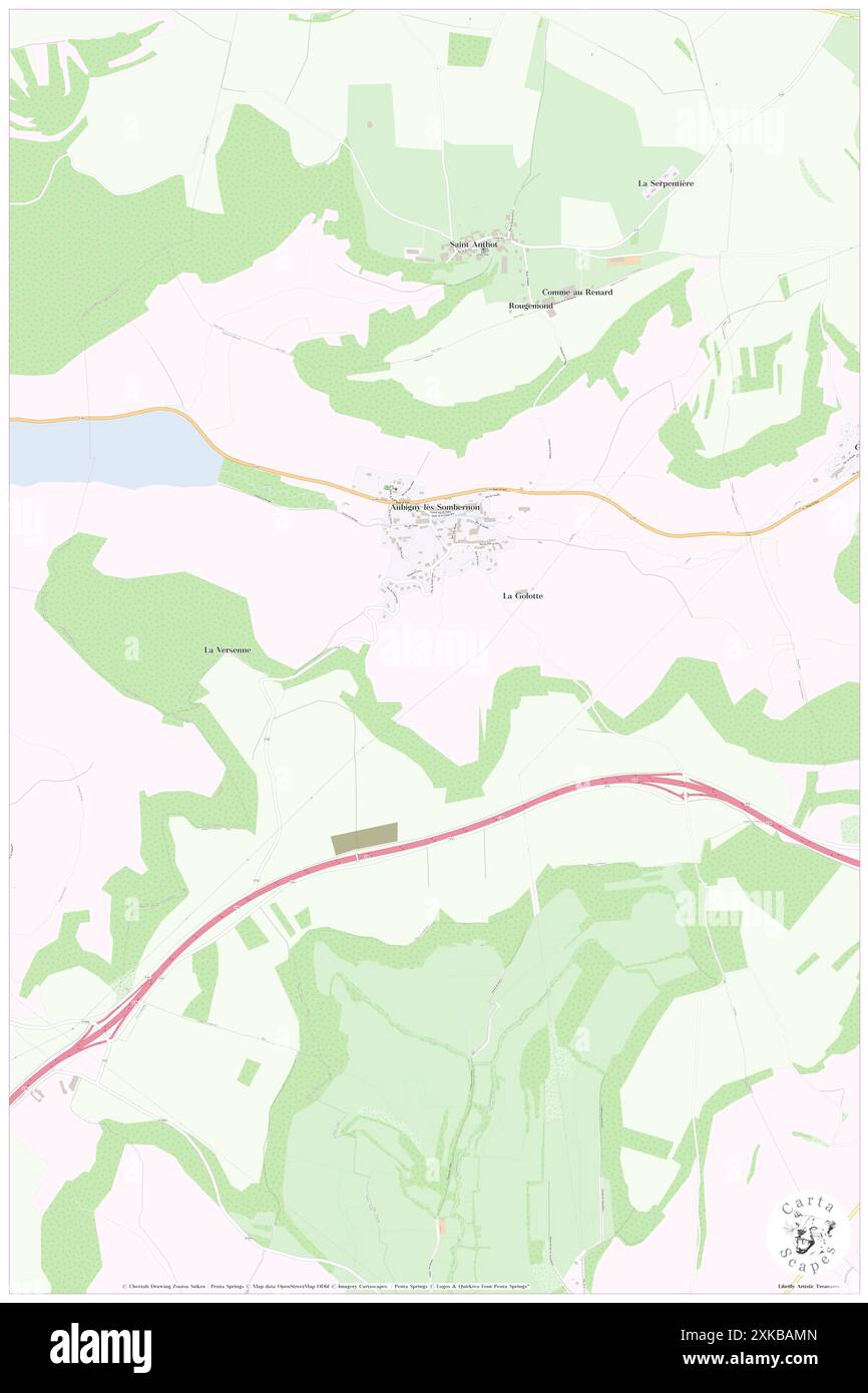 Aubigny-les-Sombernon, Cote d'Or, FR, France, Bourgogne-Franche-Comté ...