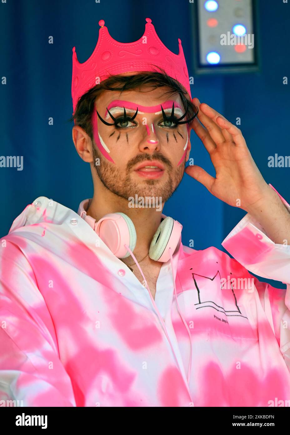 LONDON, ENGLAND - JULY 21 2024: DJ Prince Jay Jay performs at the As ...
