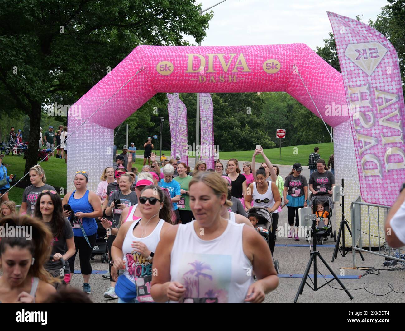 Overland Park, Kansas - July 21, 2024: Diva Dash 5k and 10k at ...
