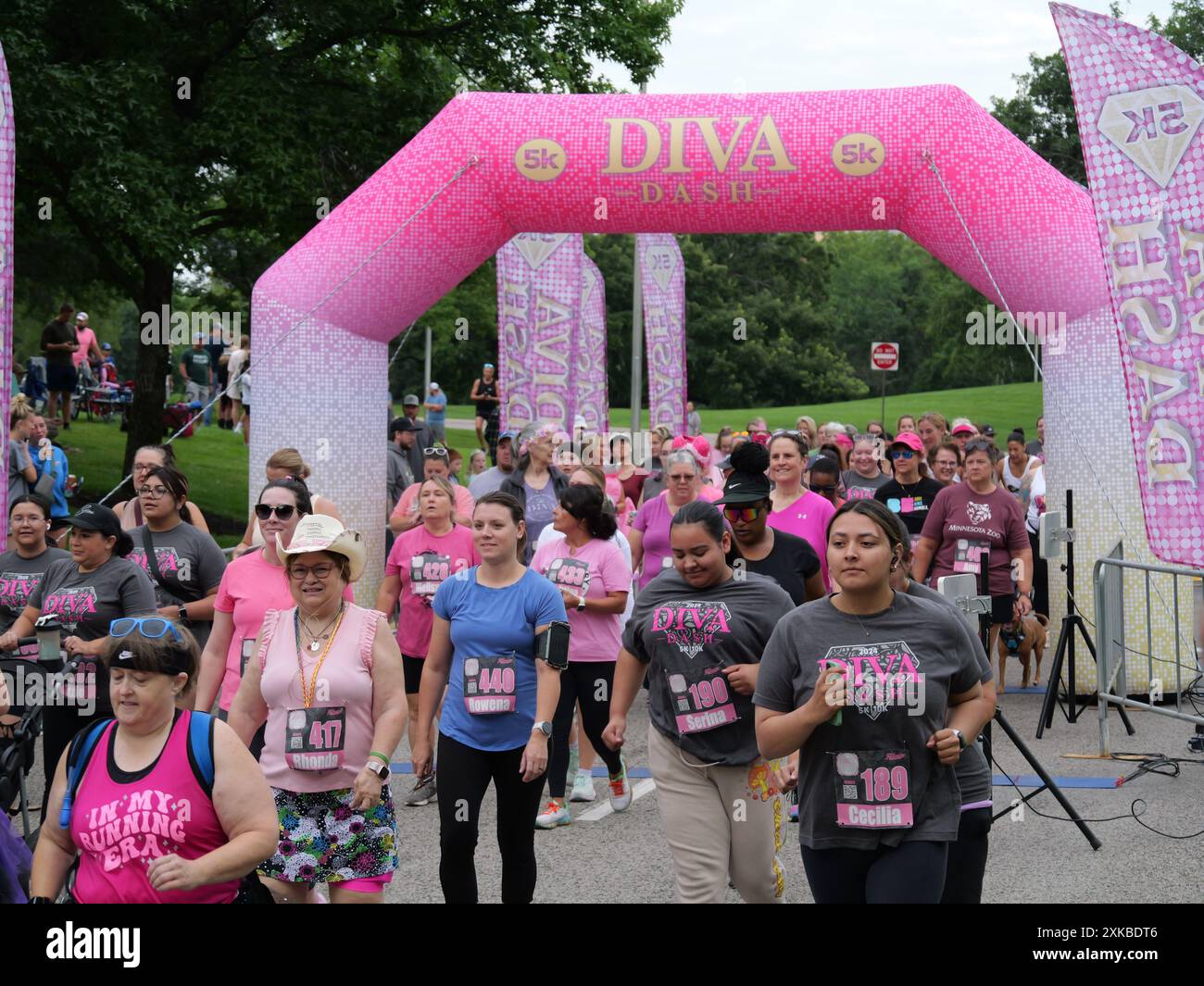 Overland Park, Kansas - July 21, 2024: Diva Dash 5k and 10k at ...