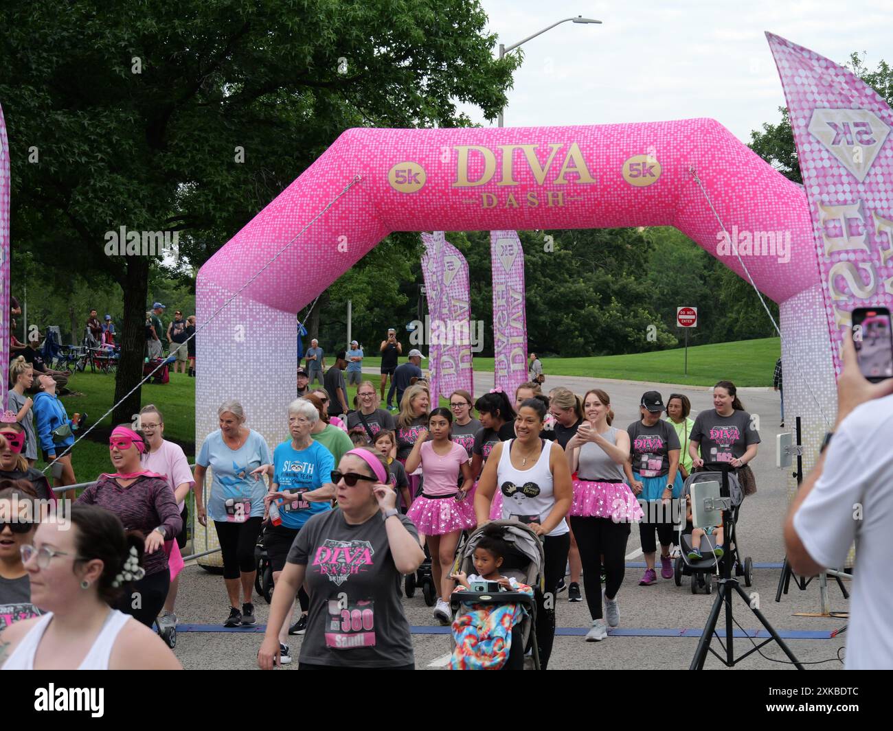 Overland Park, Kansas - July 21, 2024: Diva Dash 5k and 10k at ...