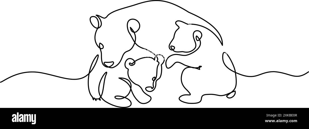 Big family drawing family silhouette Black and White Stock Photos ...