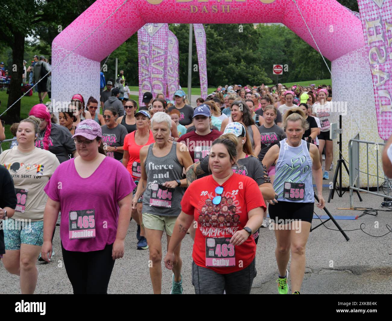 Overland Park, Kansas - July 21, 2024: Diva Dash 5k and 10k at ...