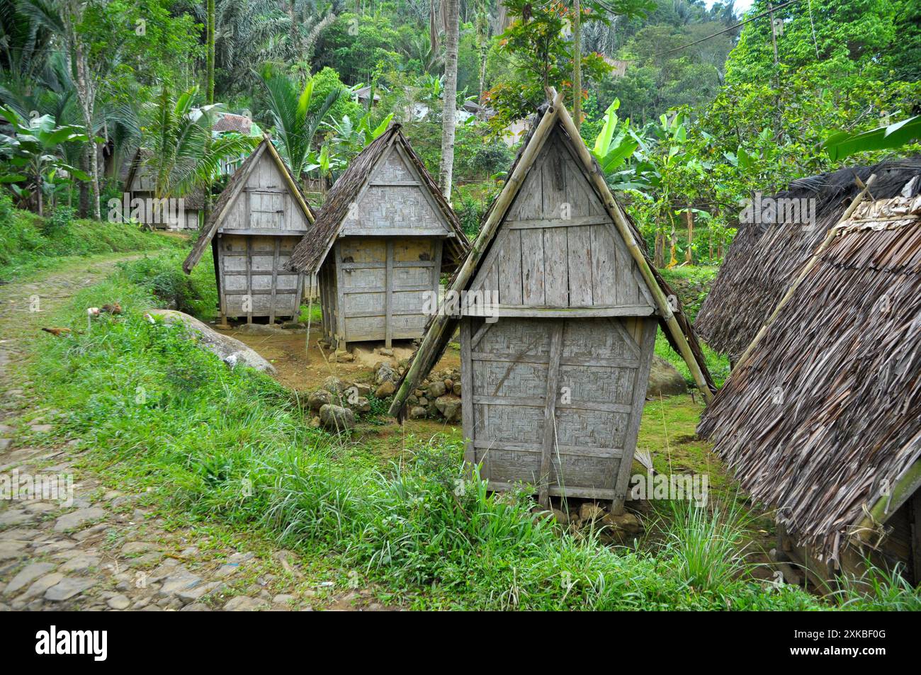 Traditional rice barn building in West Java Indonesia Stock Photo - Alamy