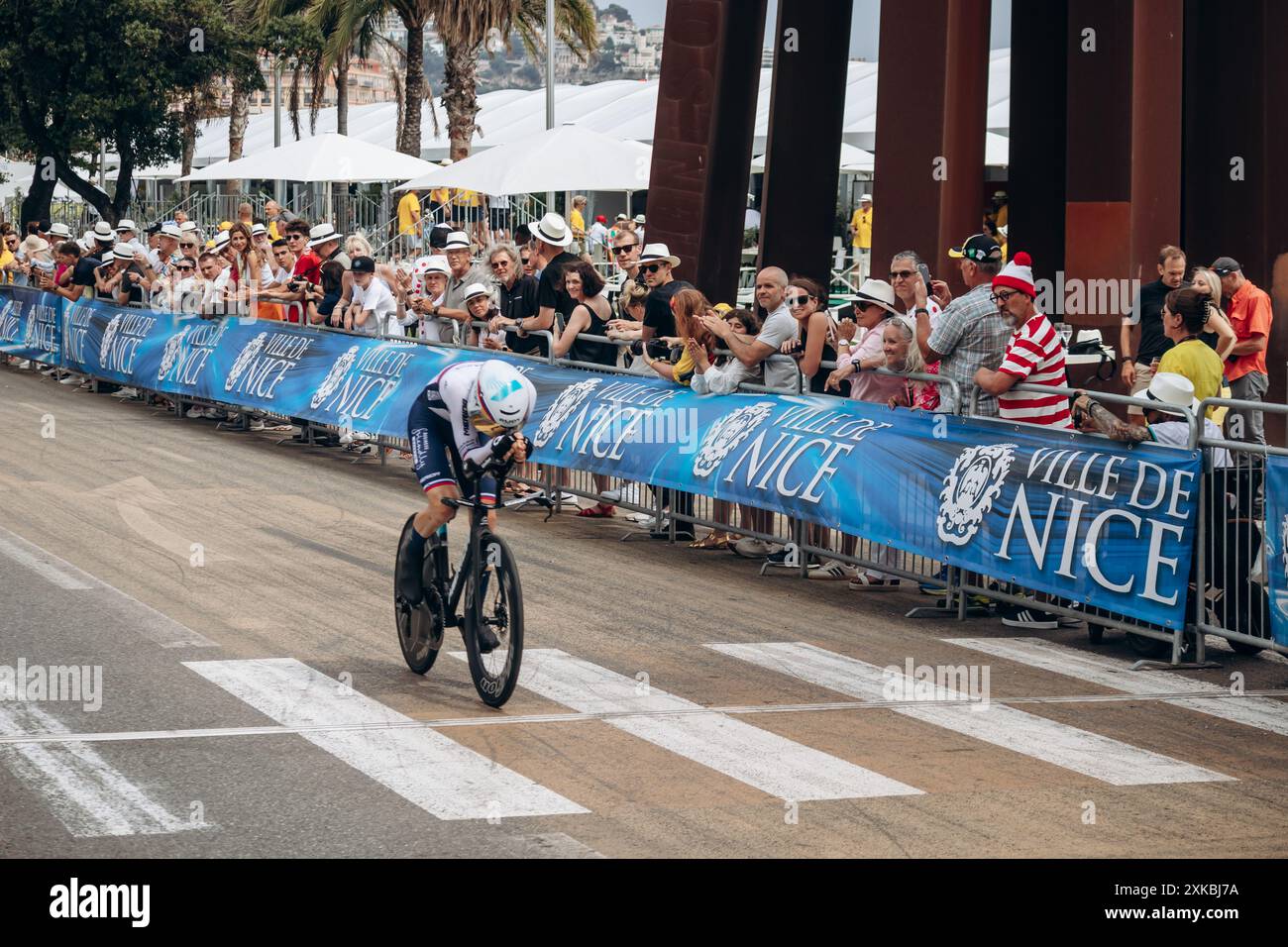 Nice, France - July 21, 2024: Final of the 2024 Tour de France in Nice ...