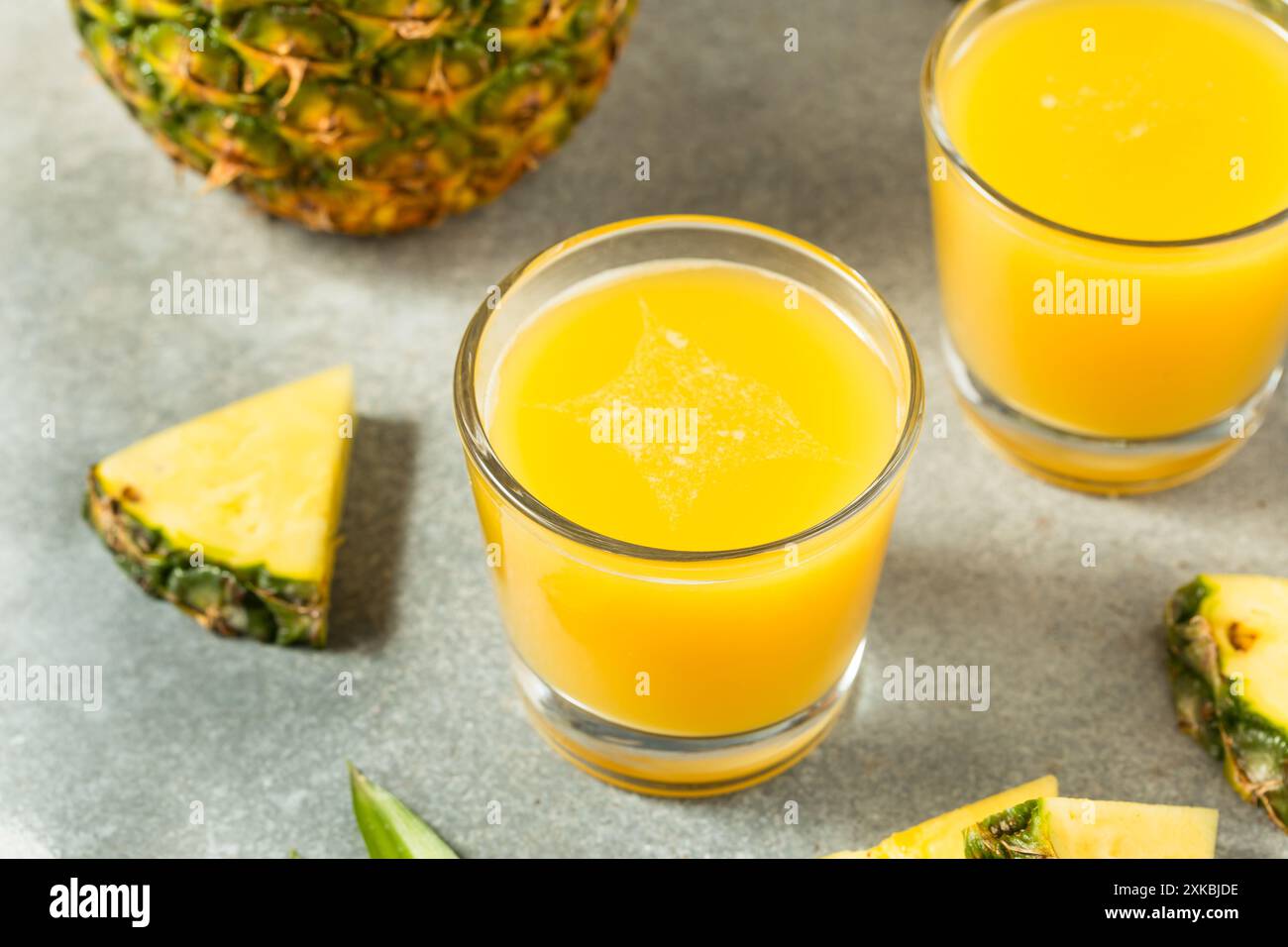 Refreshing Cold Pineapple Juice Ready to Drink Stock Photo - Alamy
