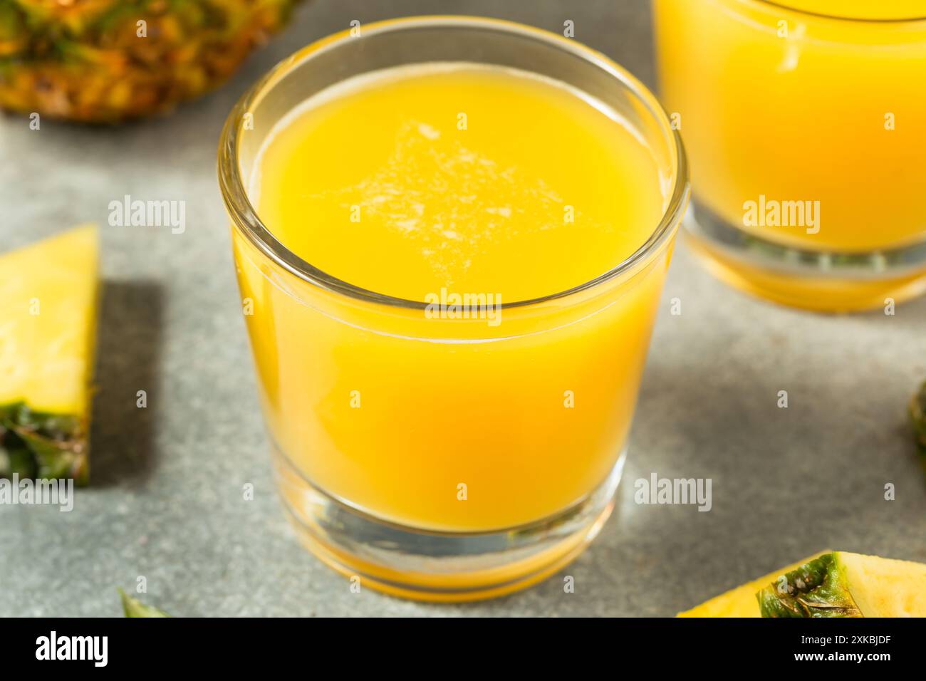 Refreshing Cold Pineapple Juice Ready to Drink Stock Photo - Alamy
