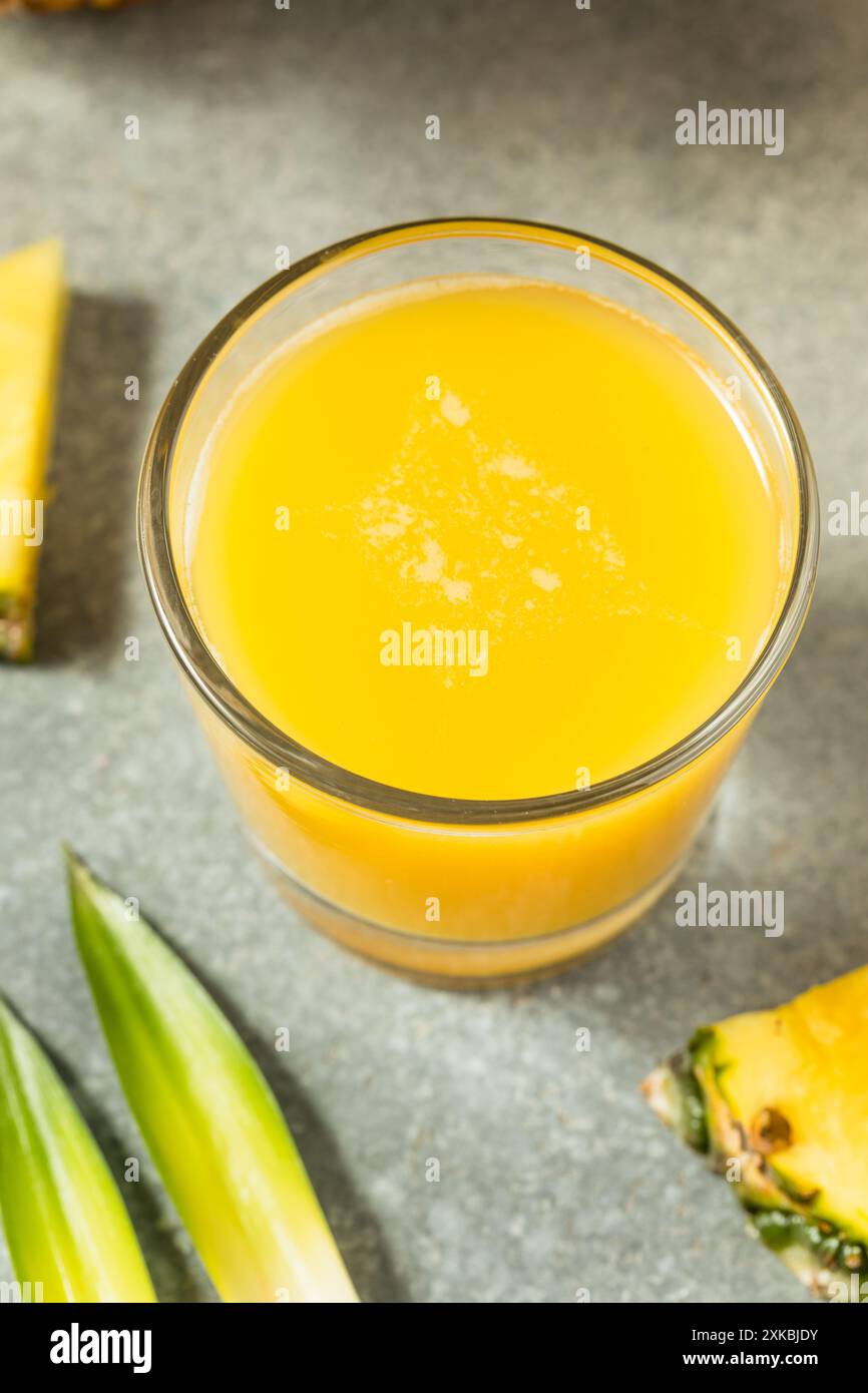 Refreshing Cold Pineapple Juice Ready to Drink Stock Photo - Alamy