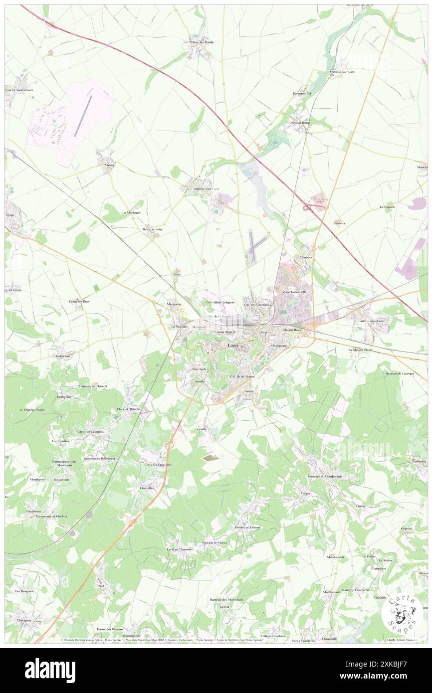 Laon map Cut Out Stock Images & Pictures - Alamy