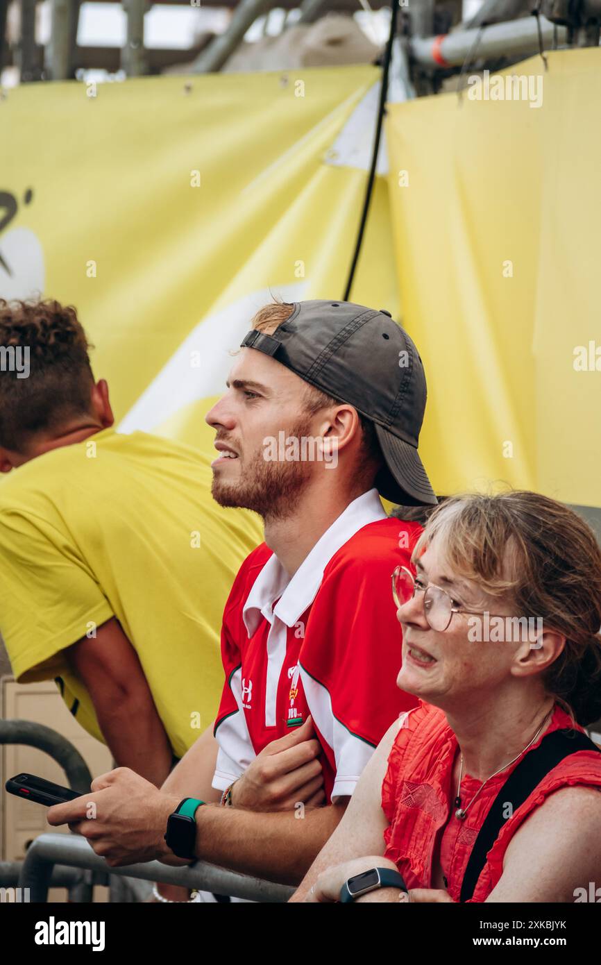 Nice, France - July 21, 2024: Final of the 2024 Tour de France in Nice ...