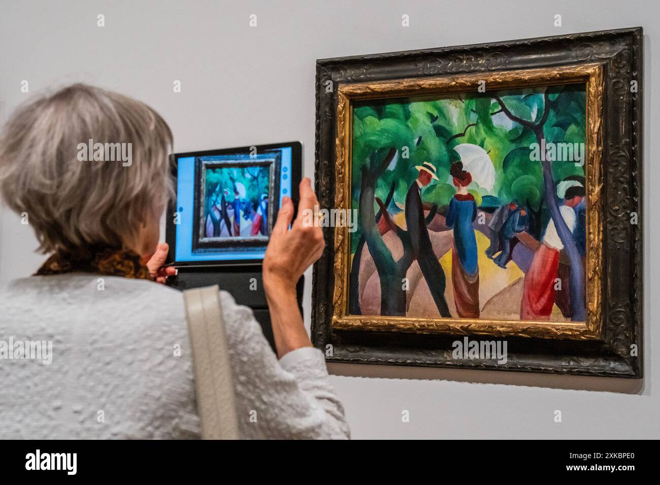 August Macke, Promenade, 1913 - Expressionists Kandinsky, Münter and ...