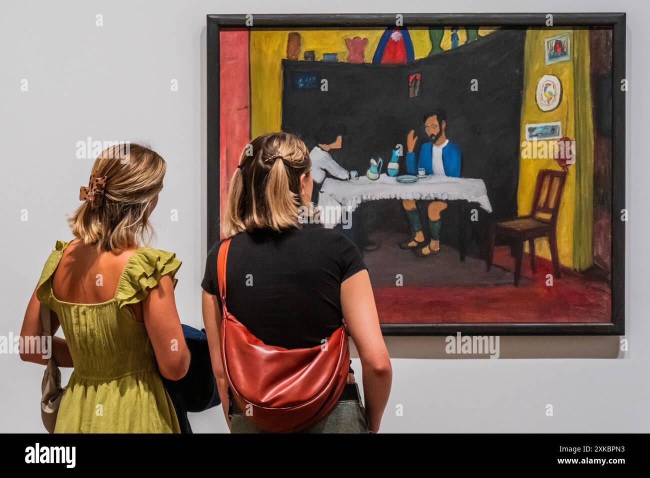 Gabriele Munter, Kandinsky and Emma Bossi at the Table, 1912 ...