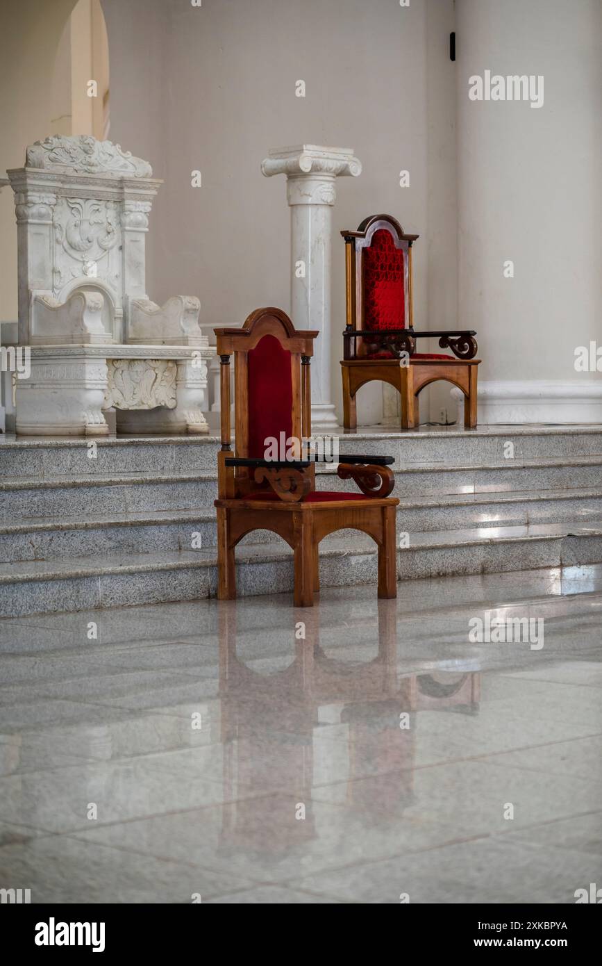 Chairs in the Chancel in Our Lady of the Assumption Cathedral, a ...