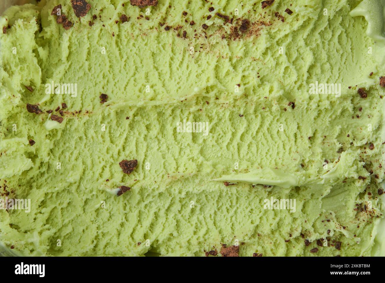 Pistachio ice cream detailed macro texture. Texture pistachio ice cream ...