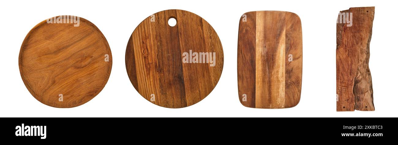 Wooden cutting board. Set of wooden cutting boards, round and ...
