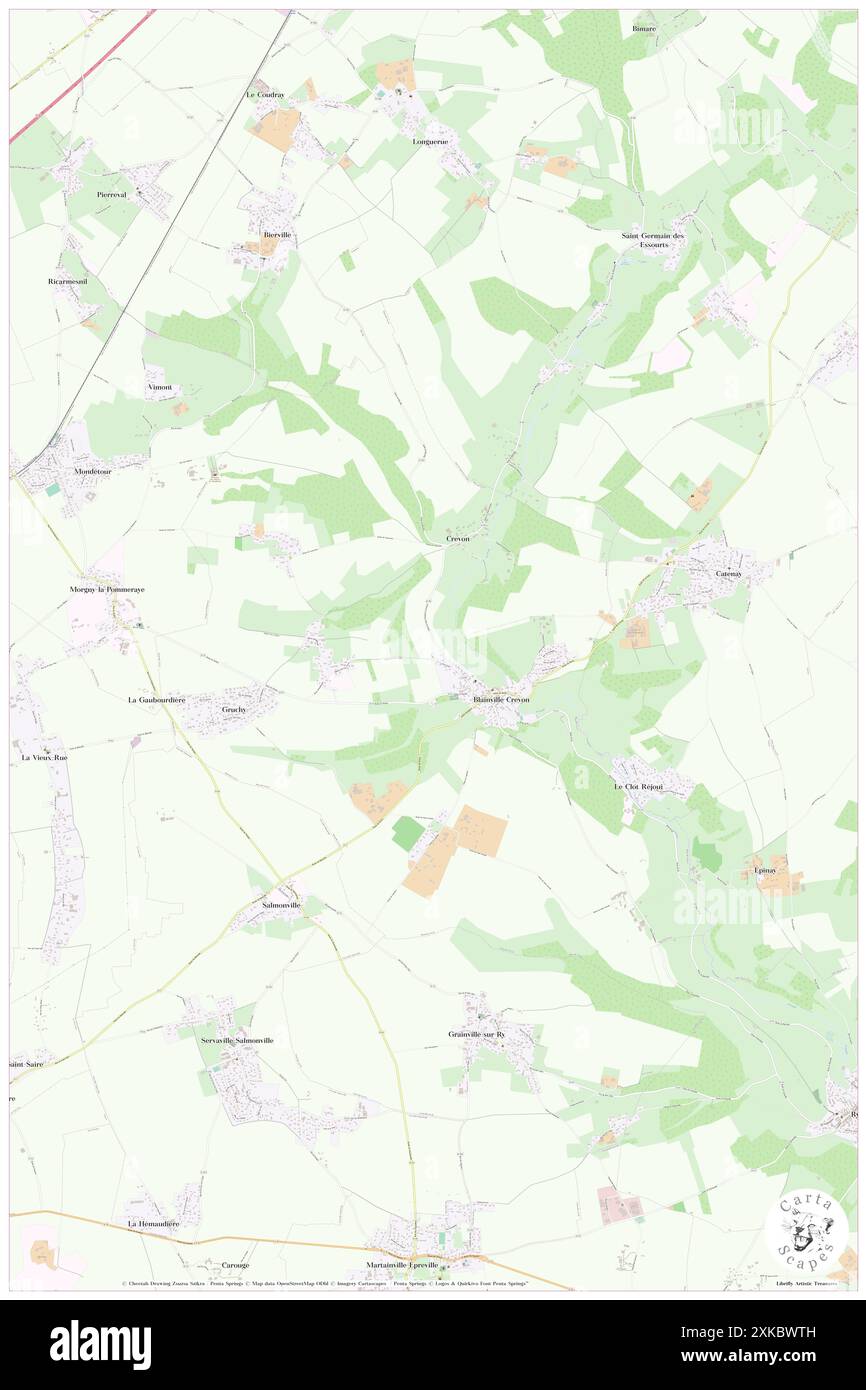 Blainville map Cut Out Stock Images & Pictures - Alamy