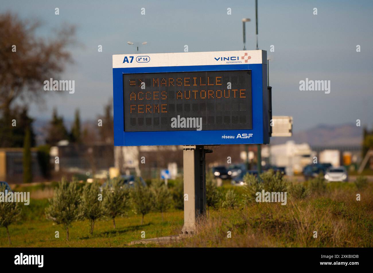 Highway Information Display Sign visible on sunny days, provides ...