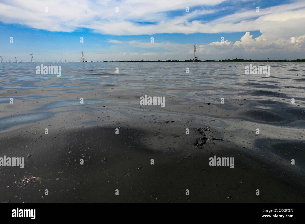 Lagunillas, Zulia,Venezuela. 05-24-2018.Daily life near Lake Maracaibo ...