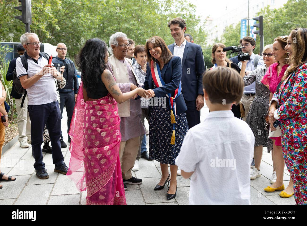 Paris, France. 22nd July, 2024. Nobel peace laureate Muhammad Yunus ...