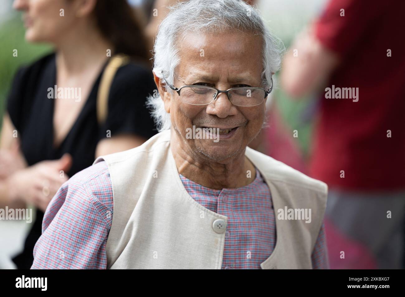 Paris, France. 22nd July, 2024. Nobel peace laureate Muhammad Yunus ...