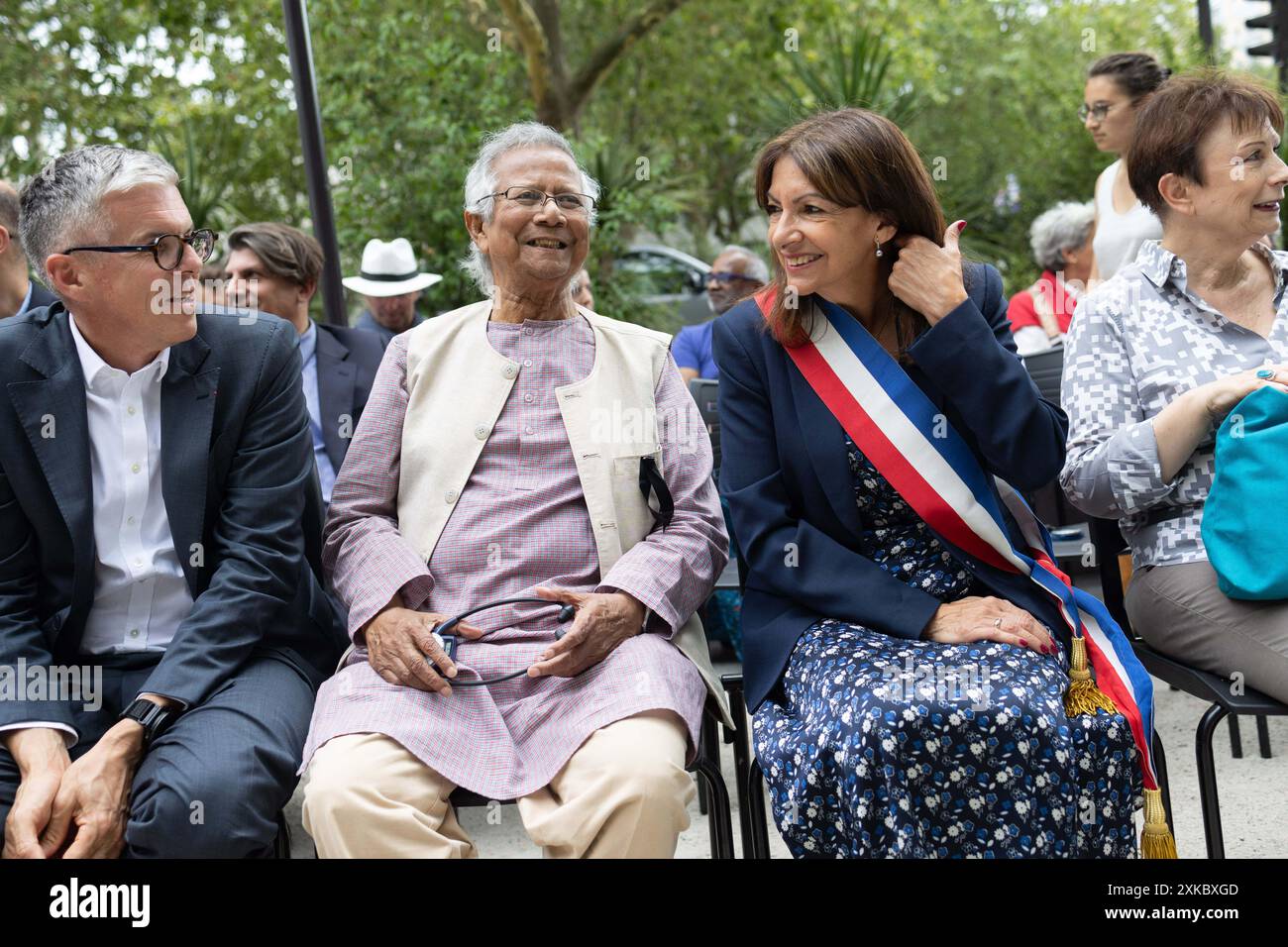 Paris, France. 22nd July, 2024. Nobel peace laureate Muhammad Yunus ...