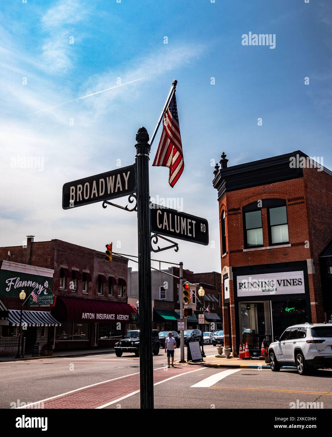 Downtown Chesterton, Indiana USA Stock Photo - Alamy