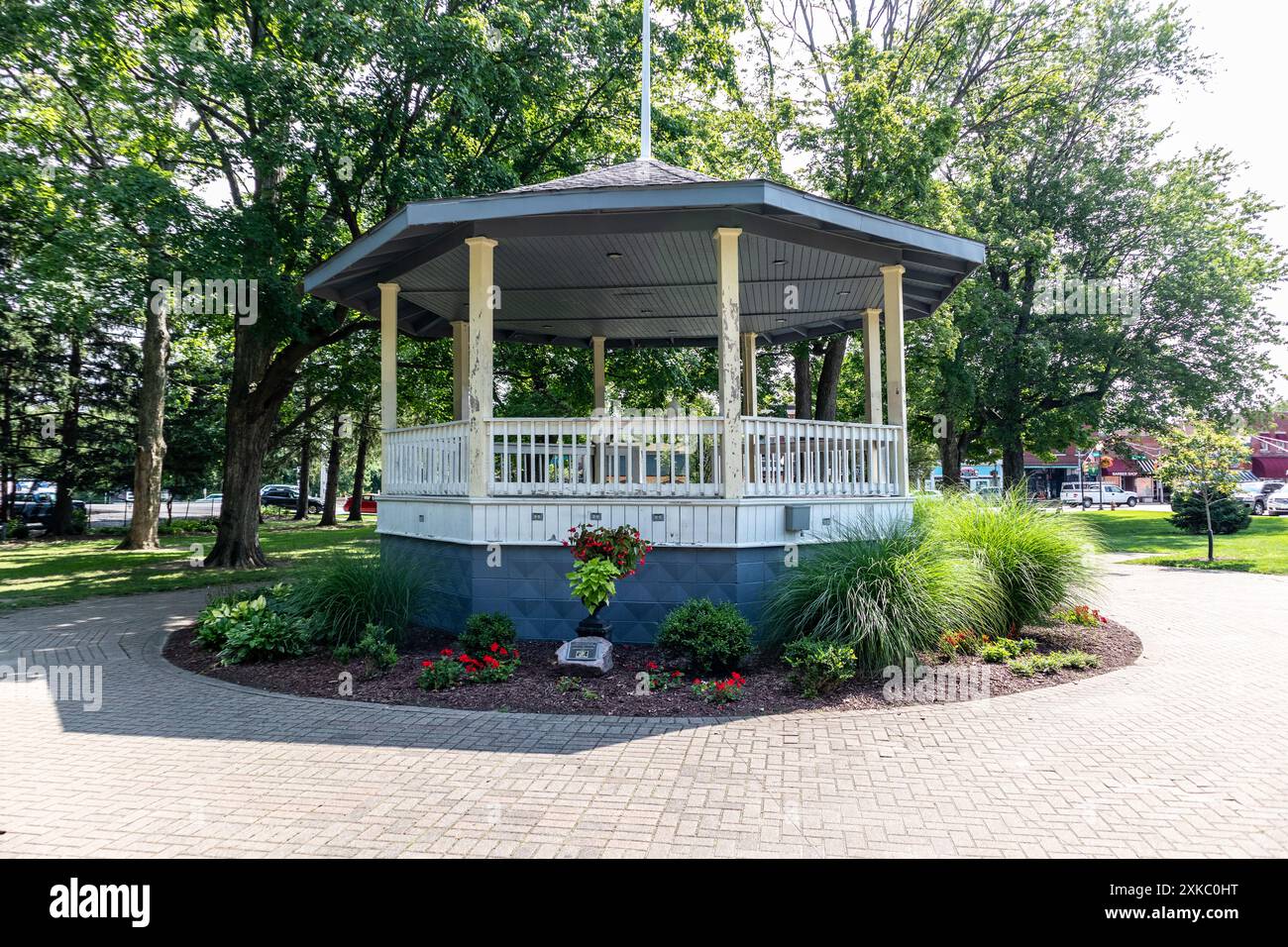Gazebo in downtown Chesteron Indiana USA Stock Photo - Alamy
